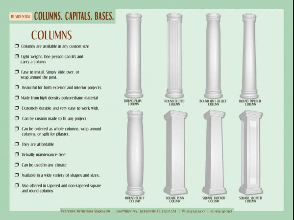 CUSTOM ARCHITECTURAL COLUMN – Decorative Architectural Shapes